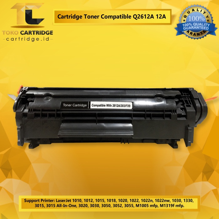 Jual Cartridge Toner HP 12A Q2612A Printer Laserjet Canon LBP 2900 LBP2900 | Shopee Indonesia