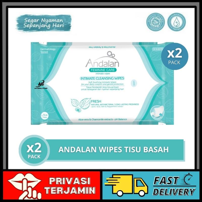 Jual Beli 1 Gratis 1 Tisu Basah Andalan Feminine Care Fresh Isi 10 ...