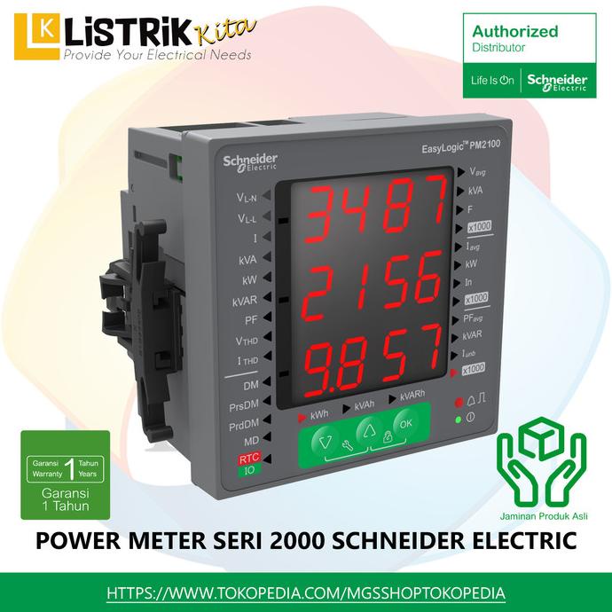 Jual Schneider Power Meter 2120 UP TO 15TH H LED RS485 C- METSEPM2120 ...