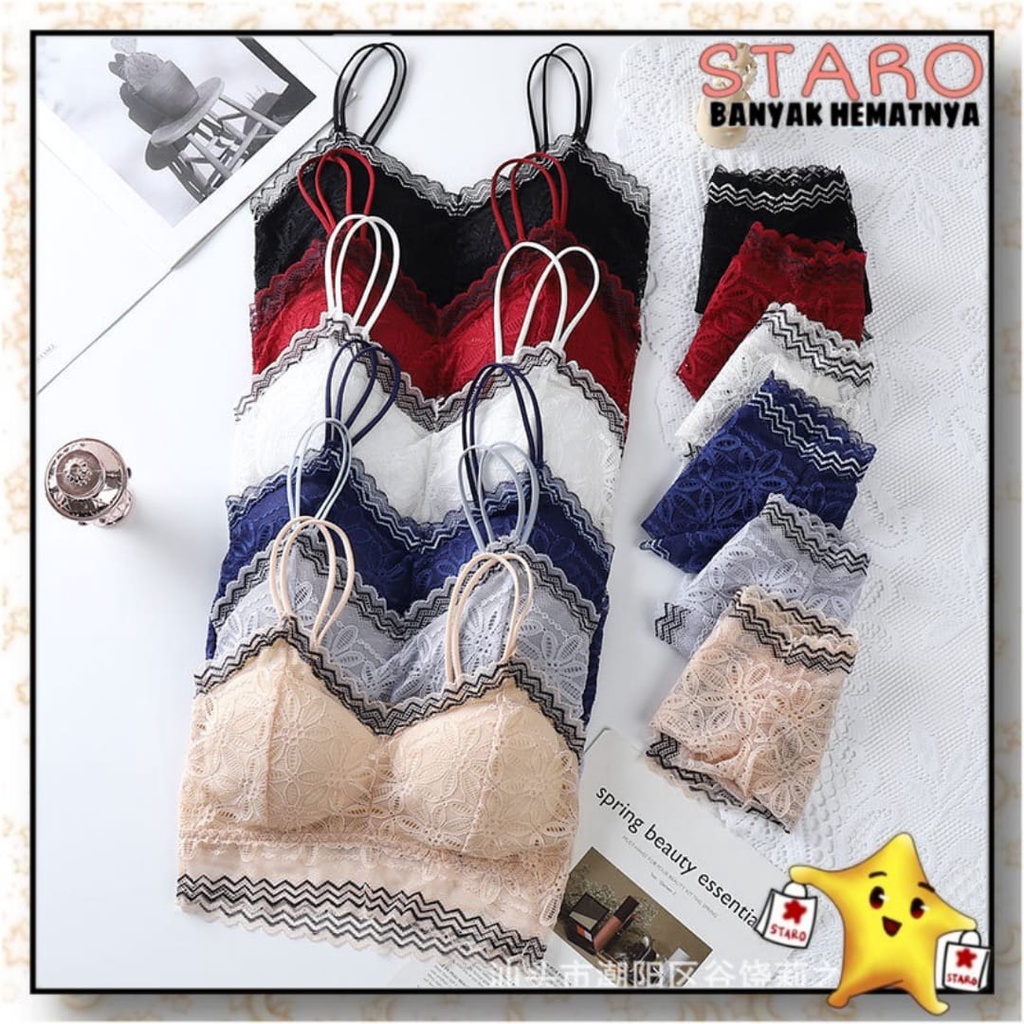 Jual STARO 1 SET Bra dan Celana Korea Fashion Zig Zag Pakaian Dalam ...