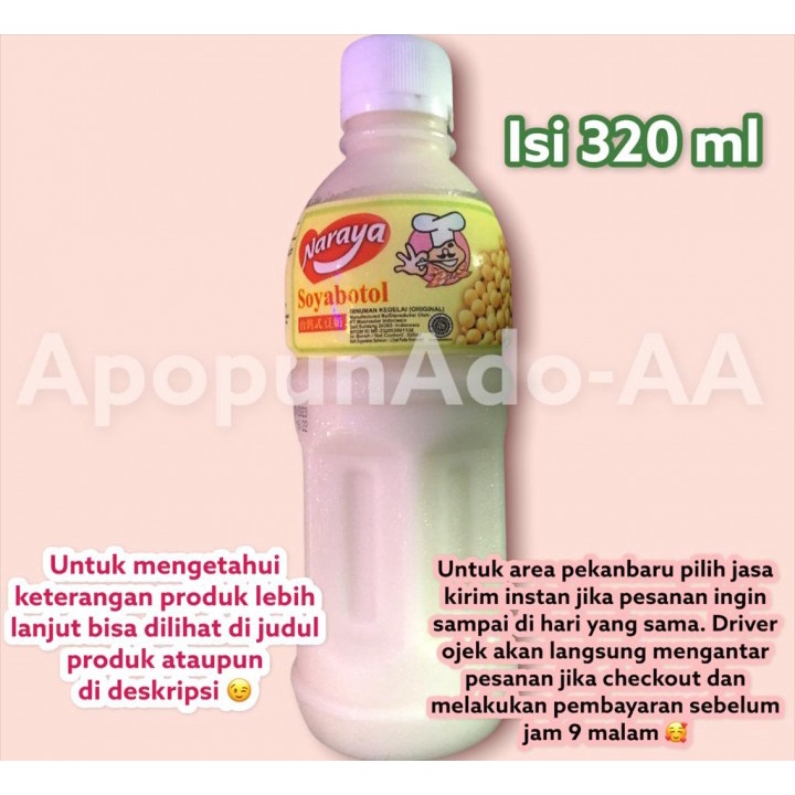 Jual Naraya Soya Susu kedelai Botol 320 ml | Shopee Indonesia