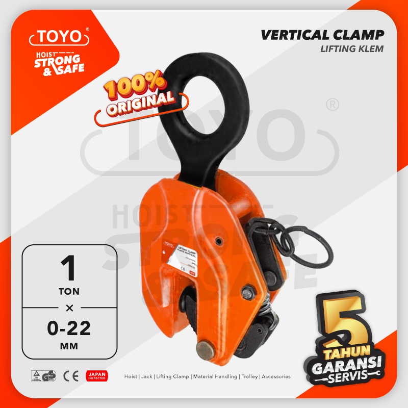 Jual TOYO Vertical Lifting Clamp 1 Ton | Shopee Indonesia