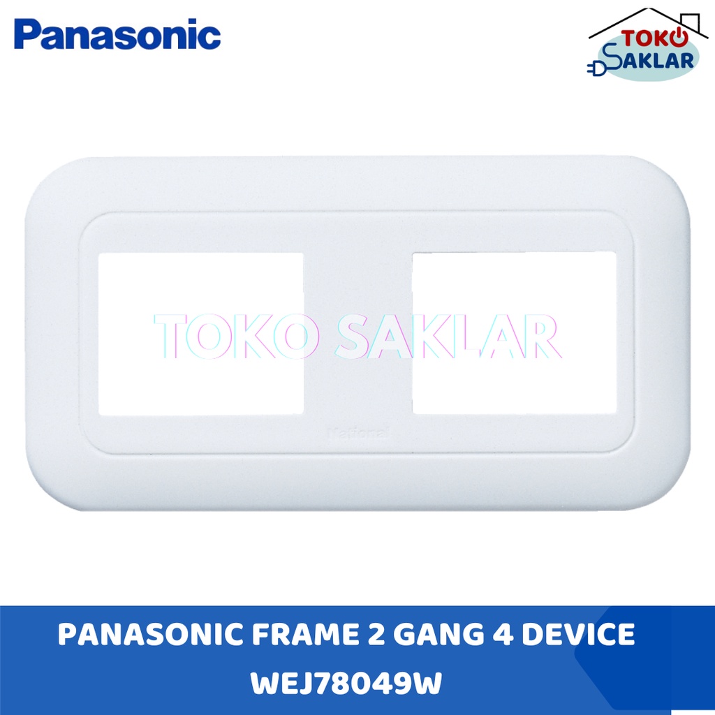 Jual Panasonic Frame 2 Gang 4 Device Wide Series WEJ 78049 | Shopee ...