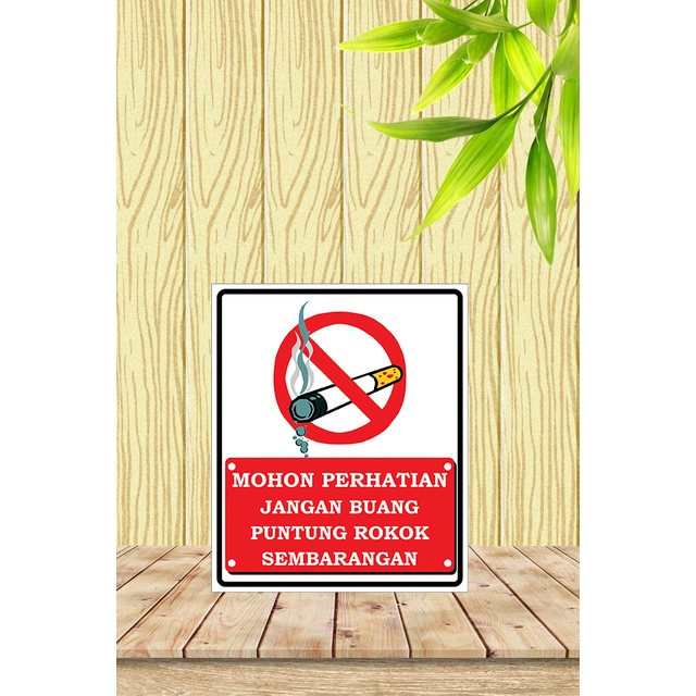 Jual stiker peringatan PUNTUNG ROKOK SESUAI FOTO | Shopee Indonesia