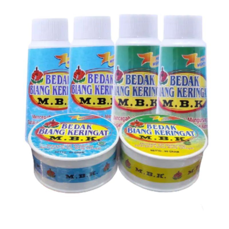 Jual MBK Bedak Biang Keringat Kemasan Botol 60gr Menthol & Non Menthol ...