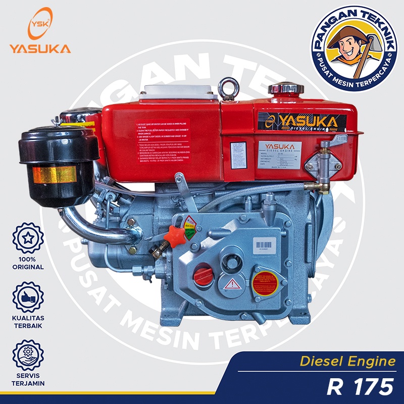 Jual MESIN DIESEL YASUKA | R 175 7 PK | MESIN PENGGERAK SOLAR | Shopee Indonesia