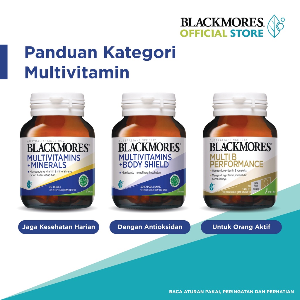 Jual Blackmores Multivitamins + Minerals 1 Tablet Sehari Isi 60 Tablet (Membantu Memelihara ...