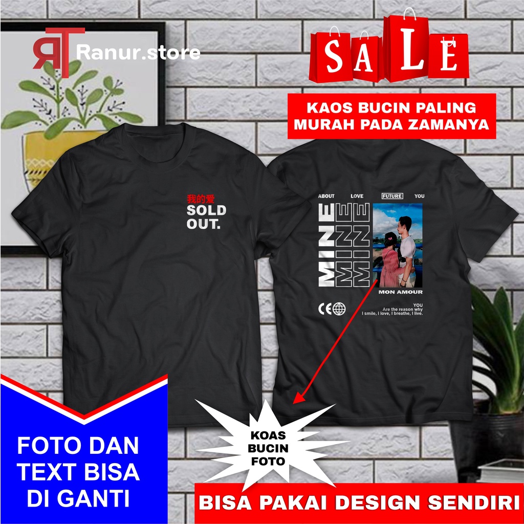 Jual Kaos Custom Foto Bisa Reques Design Pacar Kalian / Kaos Distro ...