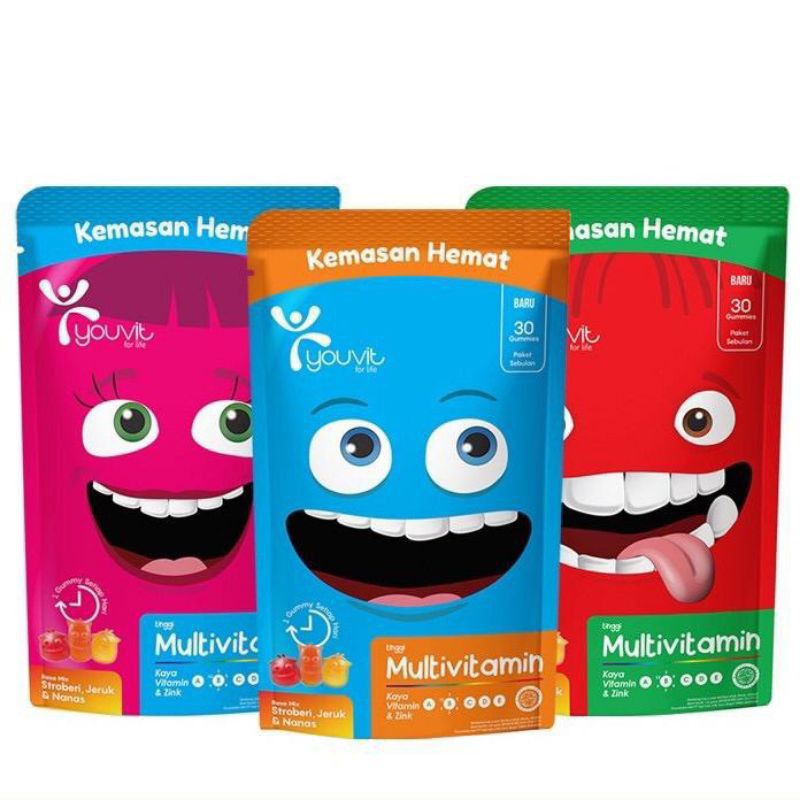Jual Youvit Multivitamin Anak Pouch 30 gummy | Shopee Indonesia