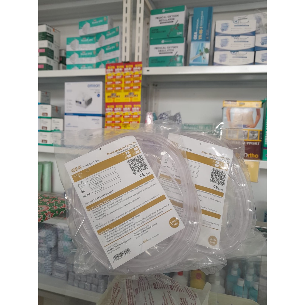 Jual Nasal Oxygen Canulla/Nasal Oksigen Dewasa Dan Anak/Selang Oksigen ...