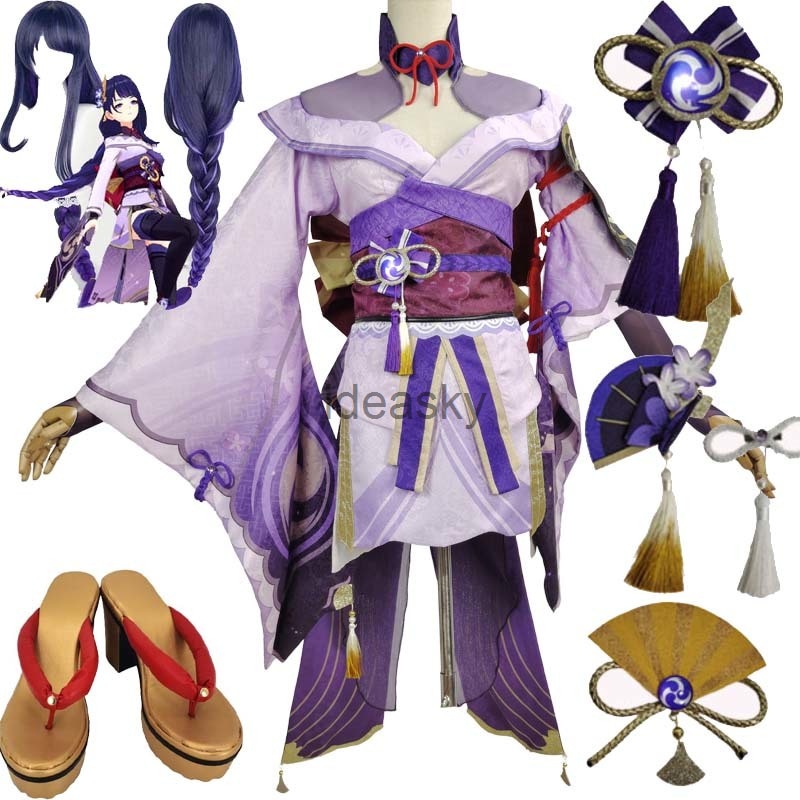 Jual PREORDER Game Genshin Impact Raiden Shogun Cosplay Costume Baal ...