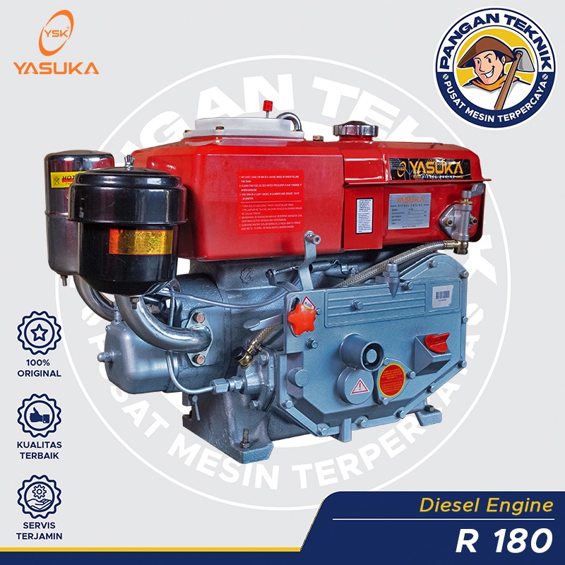 Jual MESIN DIESEL YASUKA | R 180 8 PK | MESIN PENGGERAK SOLAR | Shopee Indonesia