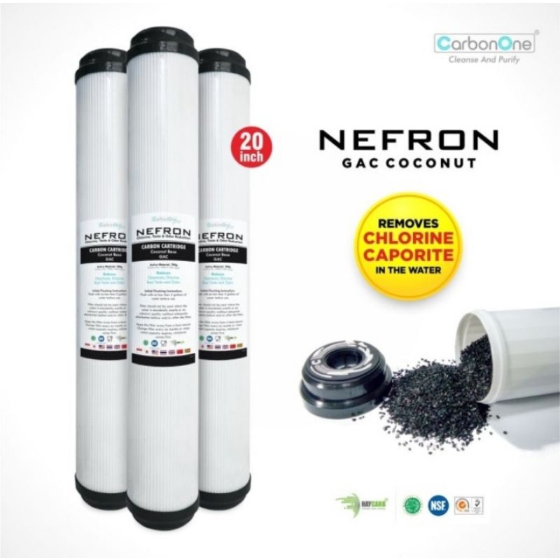 Jual GAC Filter Air Coconut 20 Inch Premium | Nefron Coconut | Shopee ...
