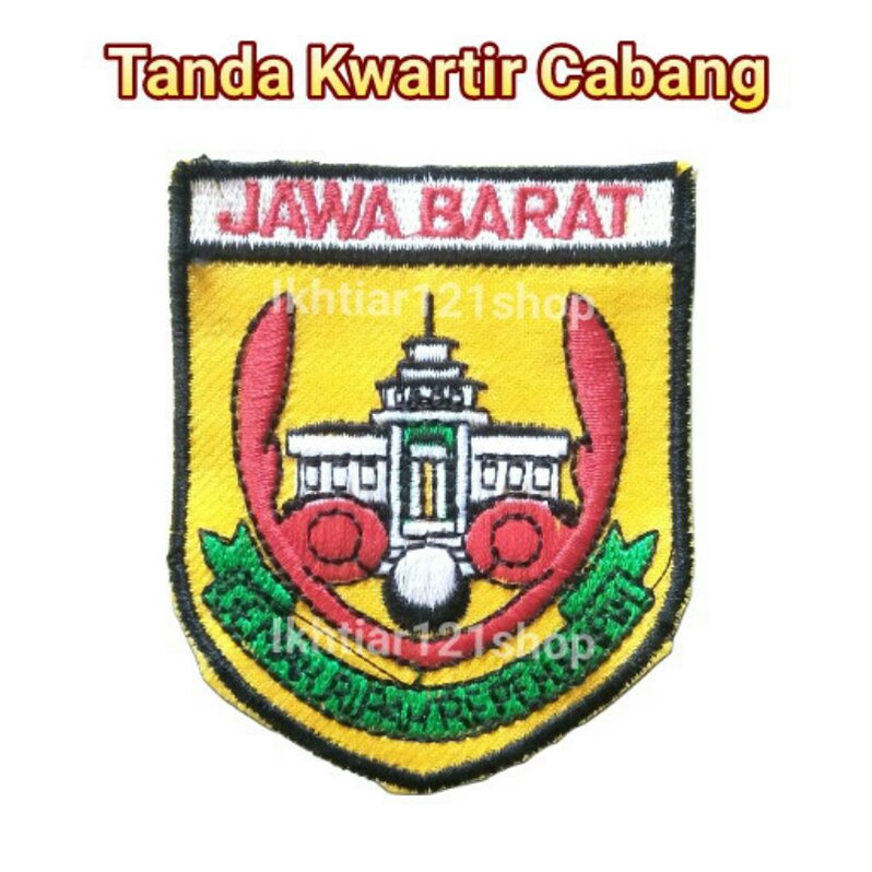 Jual Atribut Pramuka Bed Tanda Kwartir Cabang/Tanda Kwarda Cabang ...