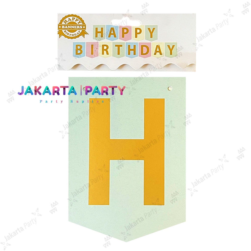 Jual Banner Happy Birthday Mix #2 / Bunting Flag HBD / Party Flag HBD ...