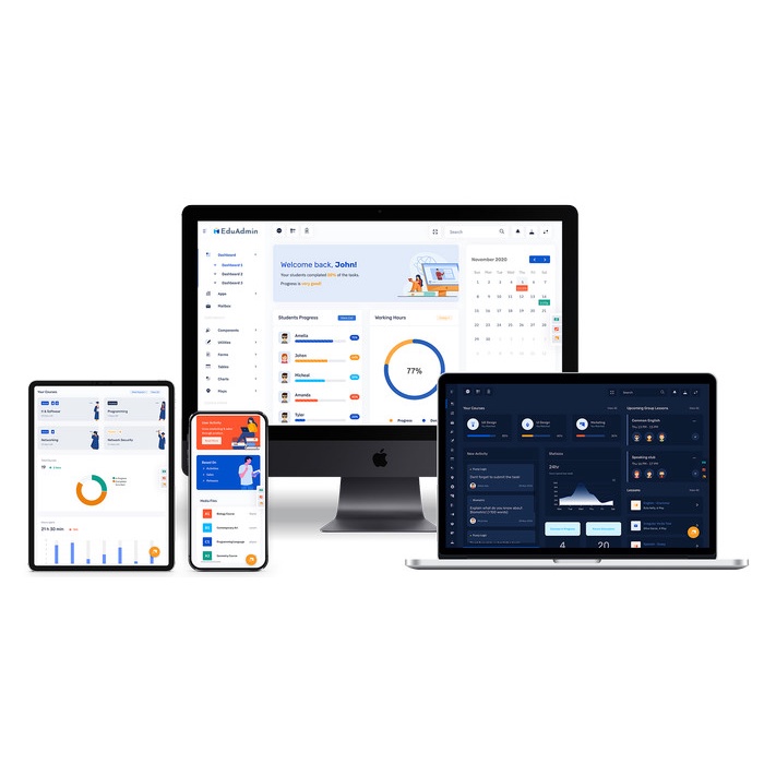 Jual Bootstrap 5 - Eduadmin v3.2 | 80+ Admin Dashboard & 50+ Frontend ...