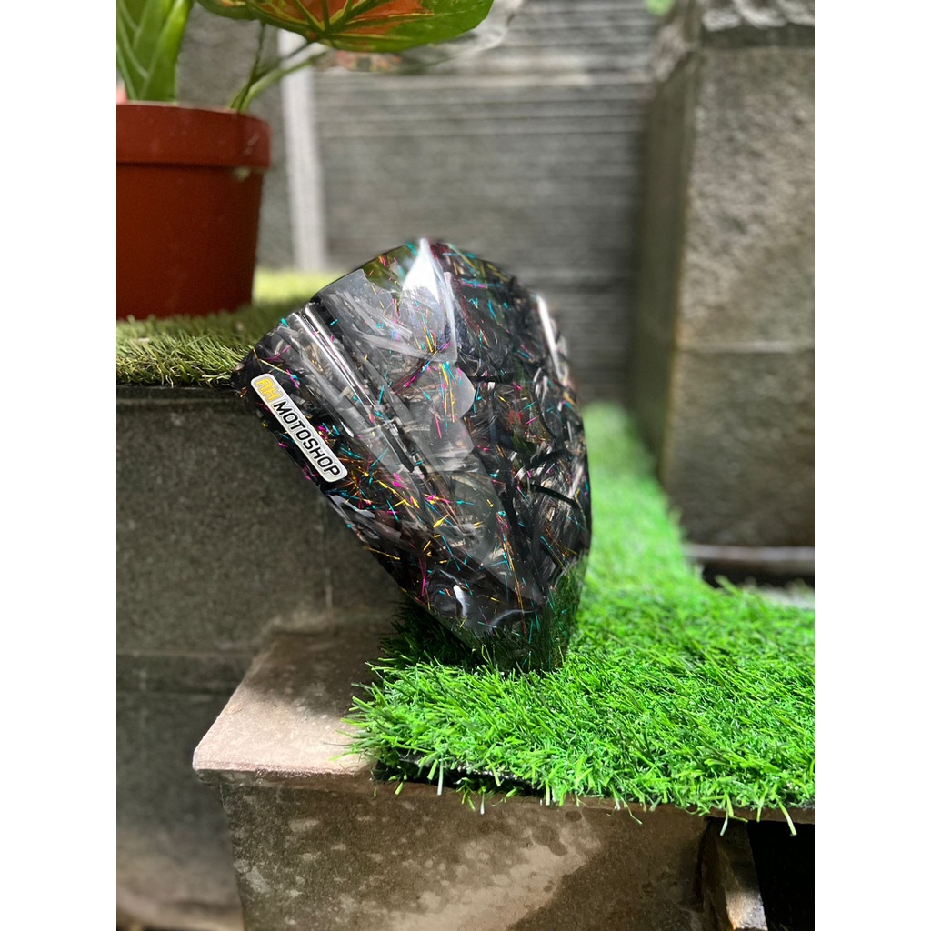 Jual VISOR HONDA VARIO 125 150 MODEL CARBON FORGET BEAT ANTI PECAH SET ...