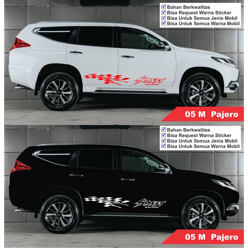 Jual Sticker Mobil Stiker Mobil Street Racing Stiker Mobil Pajero Mobil ...