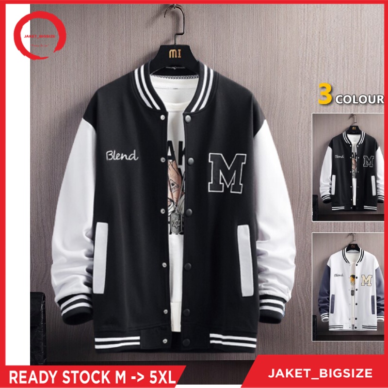 Jual Jaket Varsity Oversize Laki-Laki Prempuan Cowok Cewek Dewasa Jumbo ...