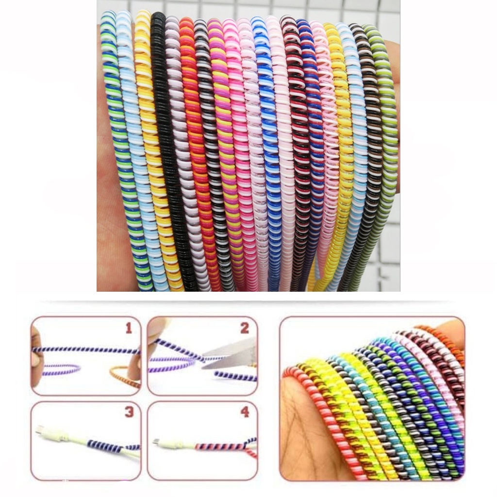 Jual Pelingung Kabel Cas 3 Warna Pelindung Kabel Headser | Shopee Indonesia