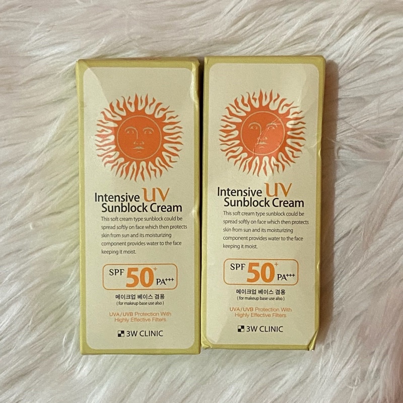 Jual [100% ORI] 3W Clinic Intensive UV Sun Block Cream SPF50+ PA ...