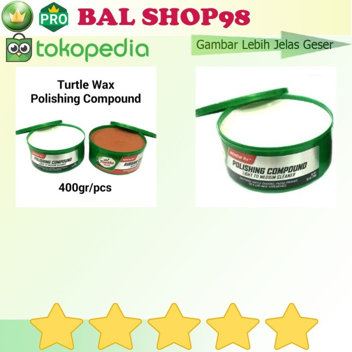 Jual ig7d5 Turtle Wax Polishing Compound - Obat poles - Kompon made in ...