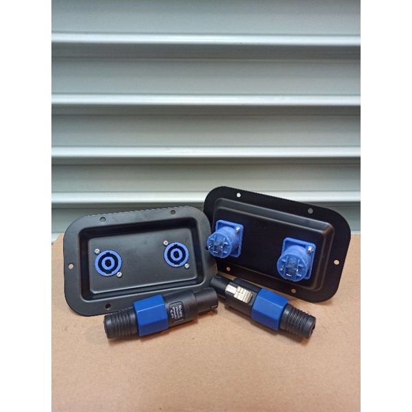Jual 1 SET TERMINAL PLAT TEMPAT SOCKET BESI SPIKON + SOCKET SPEAKON ...