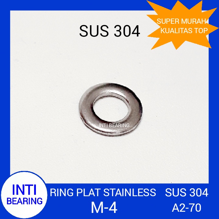 Jual RING PLAT STAINLESS M3 , RING PLAT STAINLESS M4 SS SUS 304 FLAT ...