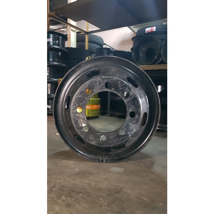 Jual VELG TRUK BUS FUSO 800 - 20 TOPU WARNA HITAM 16 MM Lubang 8 ...