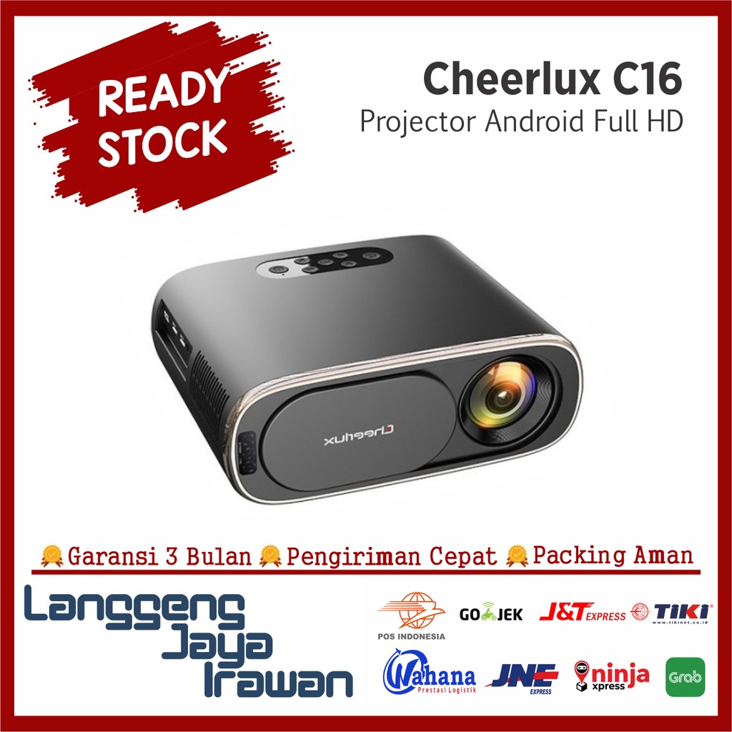 Jual Projector Cheerlux C16 Android WiFi LED 1080P Proyektor 4000 ...