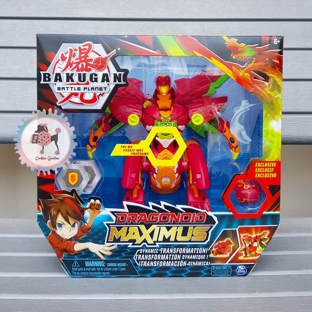 Jual Bakugan Dragonoid Maximus Transforming Figure with Lights and ...