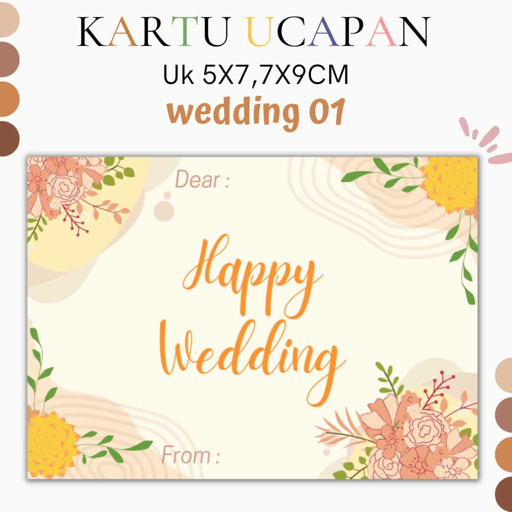 Jual KARTU UCAPAN HAPPY WEDDING/SELAMAT PERNIKAHAN/WEDING/NIKAHAN ...