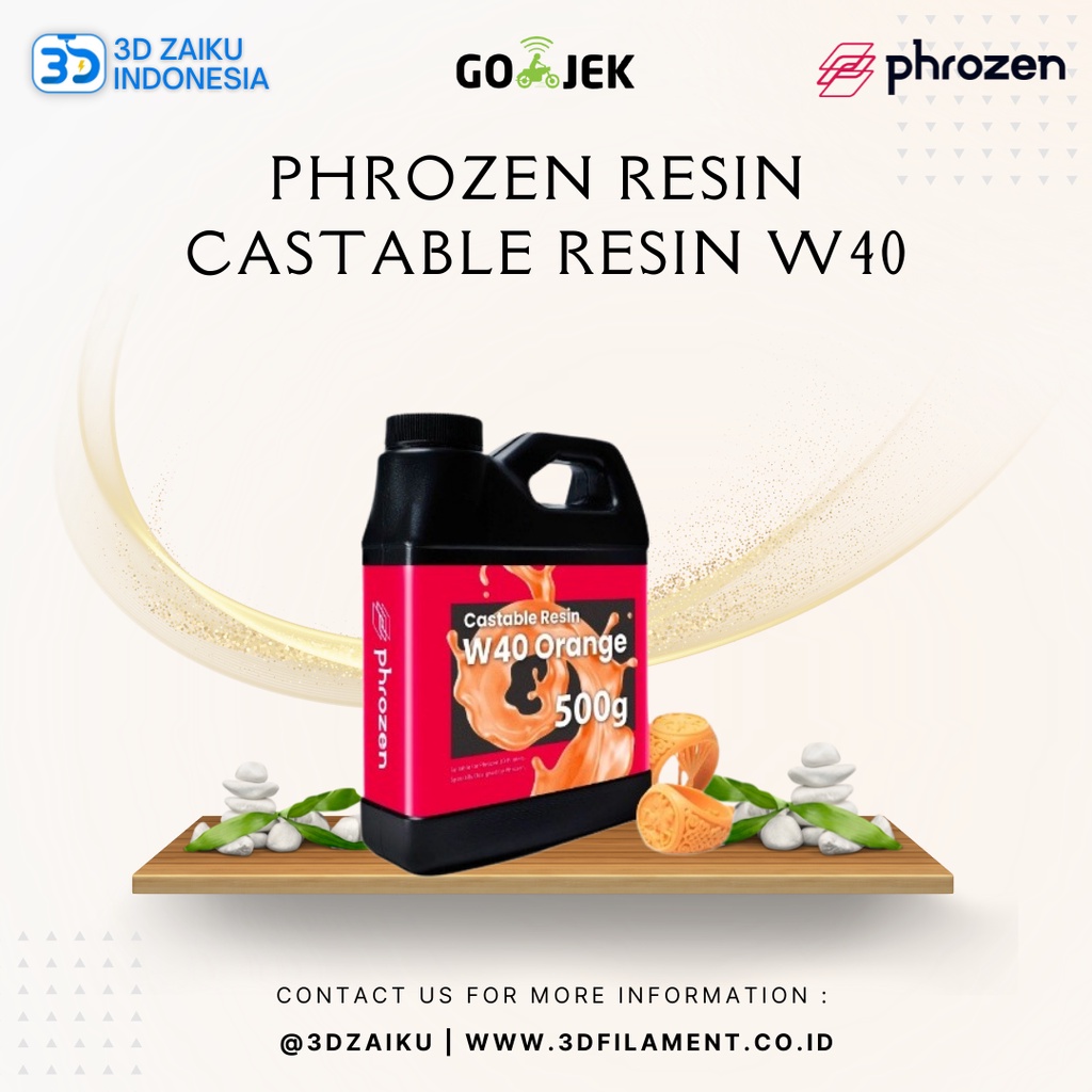 Jual Original Phrozen Castable Resin Wax 40 Resin for Jewellery Cor ...