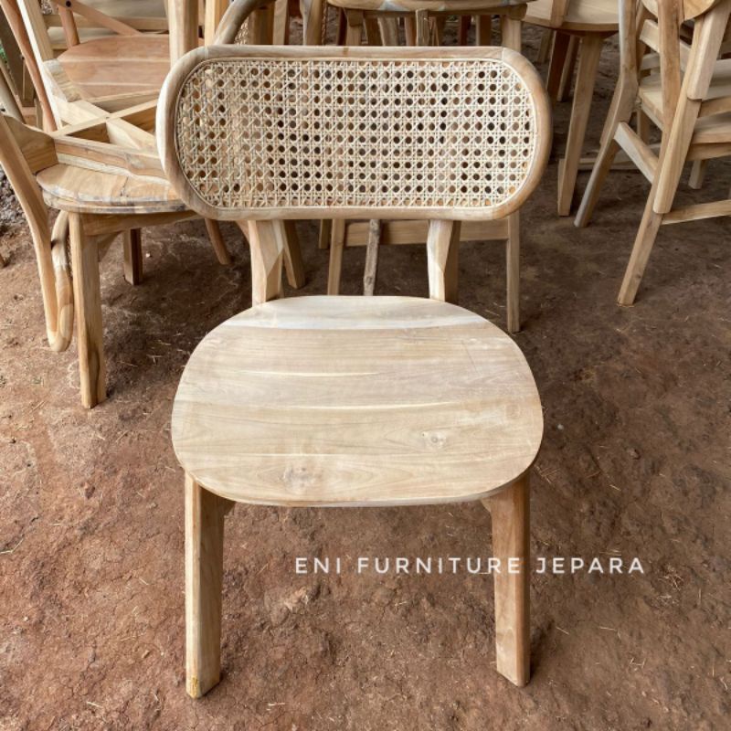 Jual Kursi Kacang Rotan Jati - Kursi Cafe Rotan Minimalis Harga Murah ...