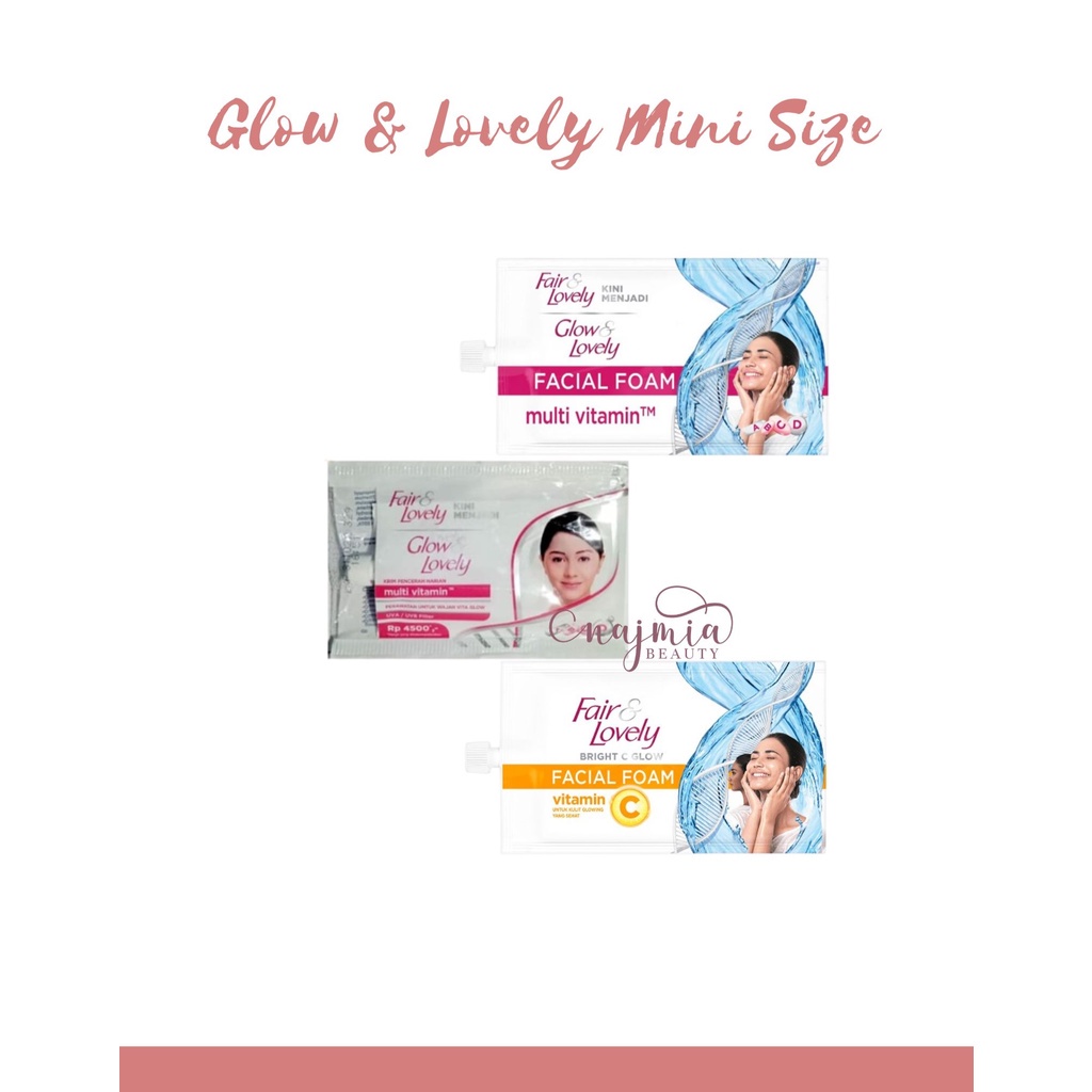 Jual Najmia - Fair & Lovely Facial Wash Multivitamin Cream 9gr - Glow ...