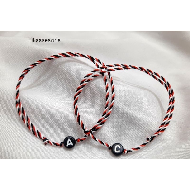 Jual GELANG TRIDATU INISIAL HURUF/GELANG COUPLE TRIDATU | Shopee Indonesia