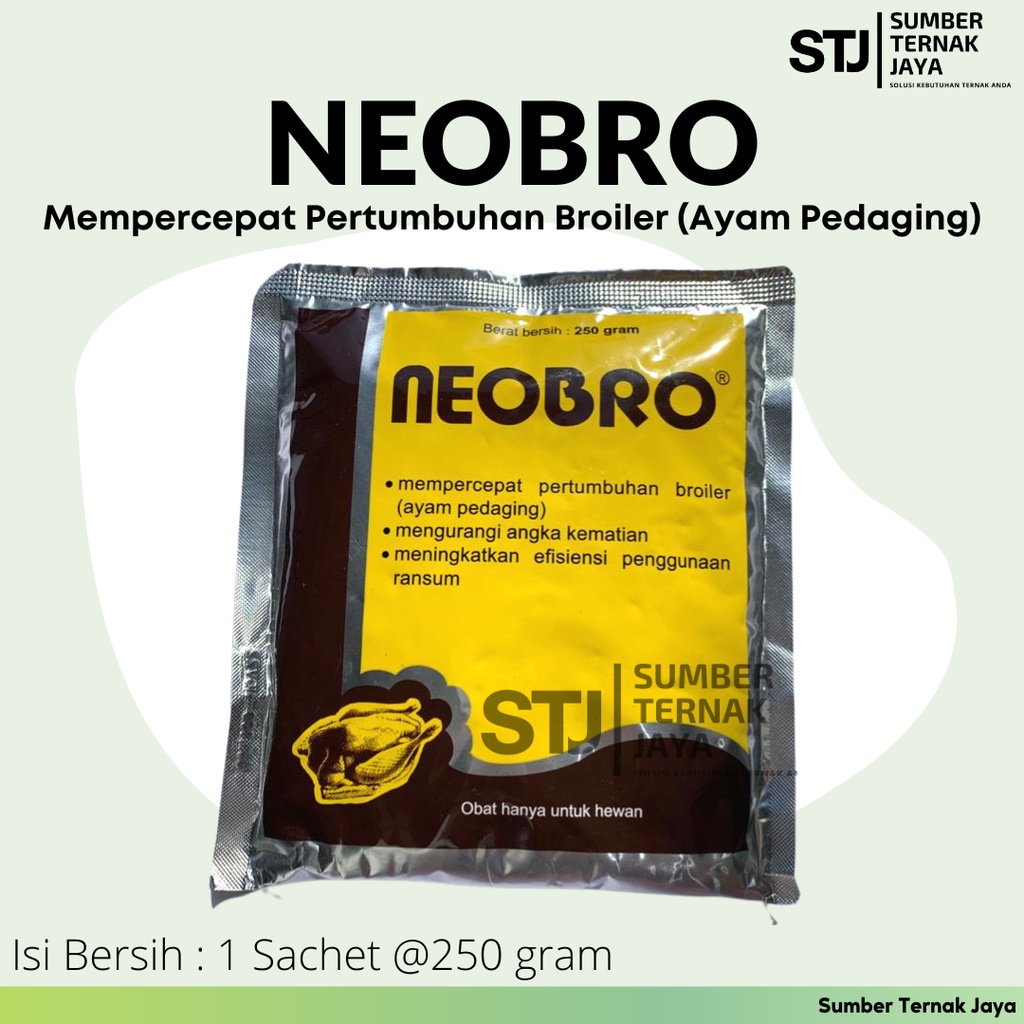 Jual Neobro 250 Gram Multivitamin Penambah Nafsu Makan Pertumbuhan Ayam ...