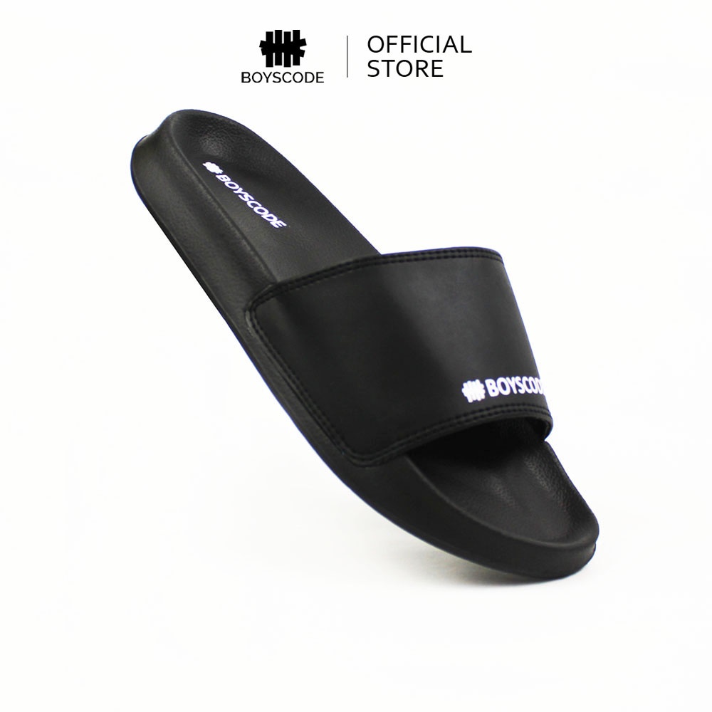 Jual BOYSCODE Sendal Slide Pria Original Boyscode Mid Word Hitam ...