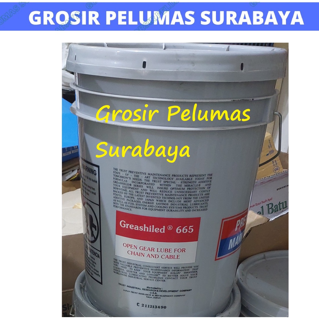 Jual TRUST Greaseshield Greashiled 665 Open Gear Wirerope grease gemuk ...