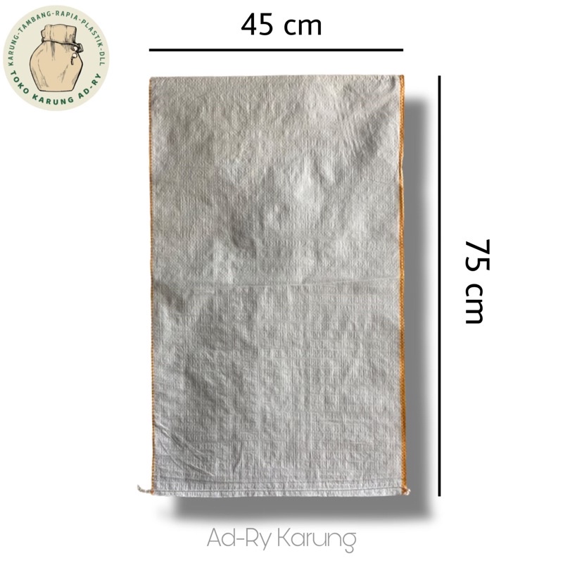 Jual Karung Beras 25 kg Putih Pembelian 1.000 lembar/ 1 bal | Shopee ...