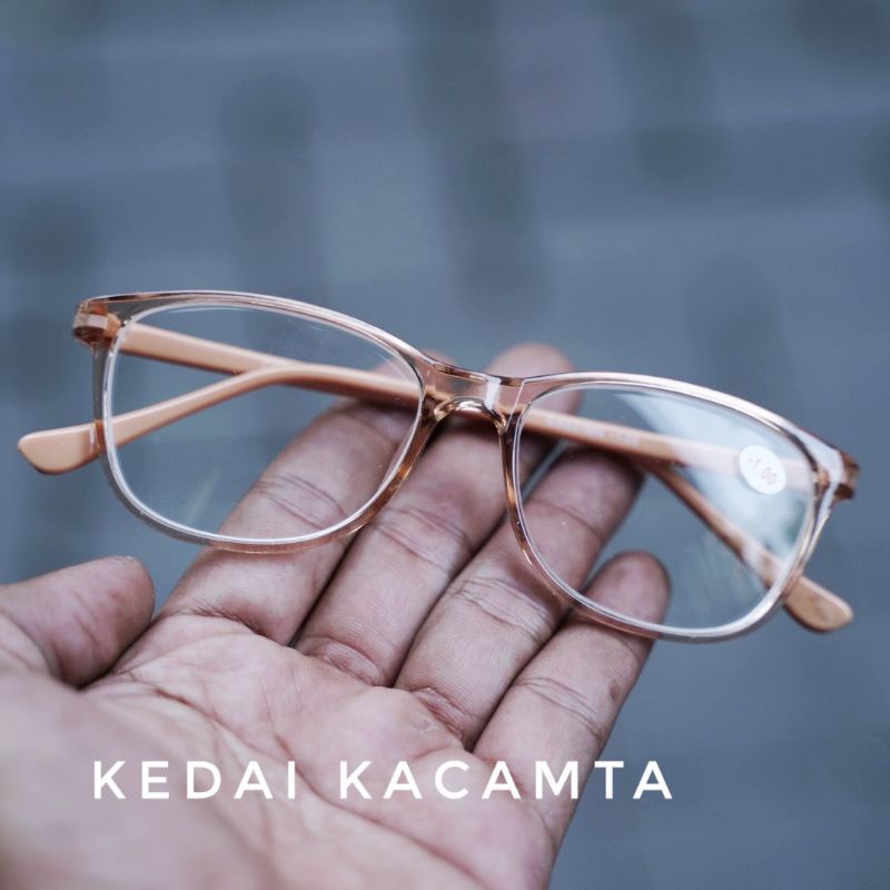 Jual 631/KACAMATA MINUS WANITA BROWN TRANSPARANT/KACAMATA RABUN JAUH ...