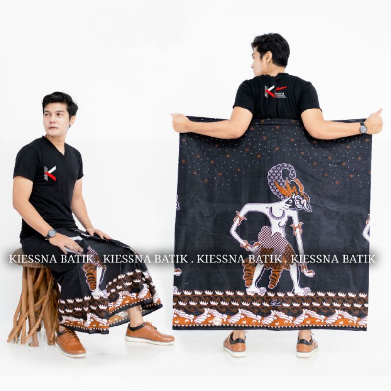 Jual SARUNG BATIK PRINTING DEWASA HALUS MOTIF WAYANG RUMPUT/real pict ...