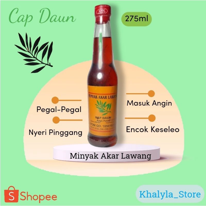 Jual Minyak Akar Lawang Cap daun 275ml stok baru | Shopee Indonesia