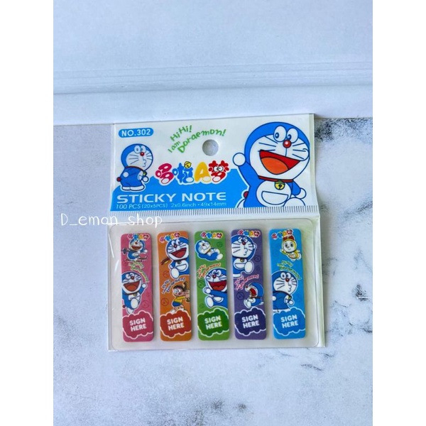 Jual Sticker Pembatas Buku Motif Doraemon / Stick notes / Stiker ...