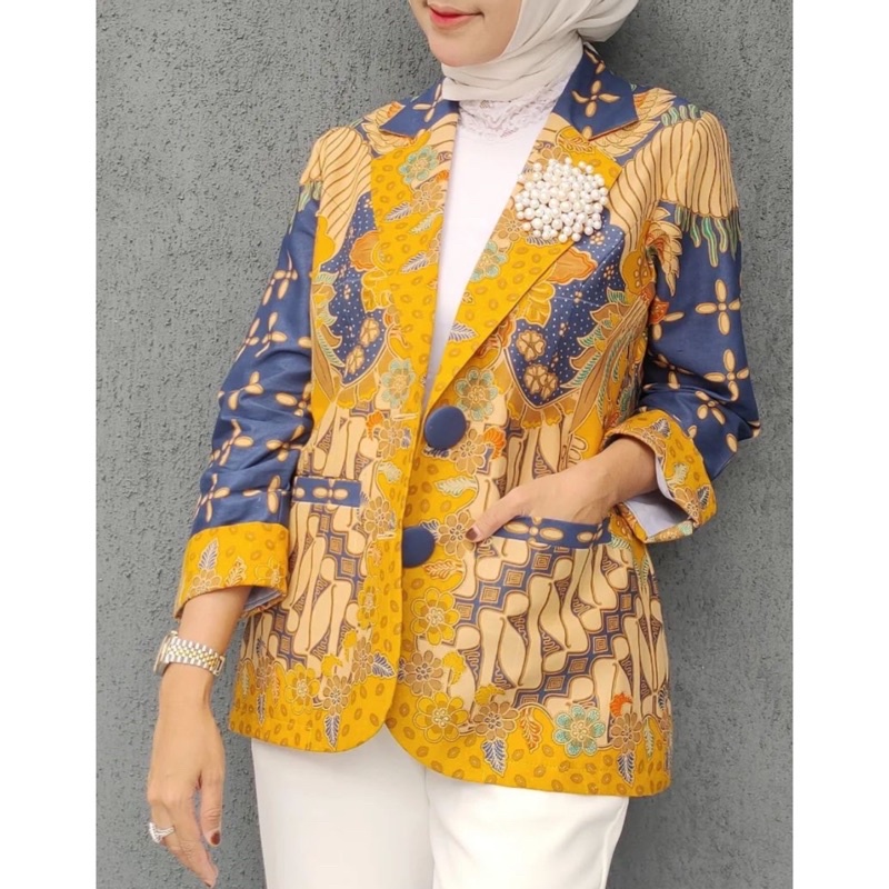 Jual BATIK PREMIUM BLAZER | Shopee Indonesia