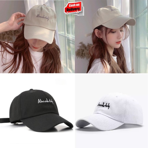 Jual Topi Baseball Bordir Absolutely / Topi Absolutely Unisex Ring Besi ...