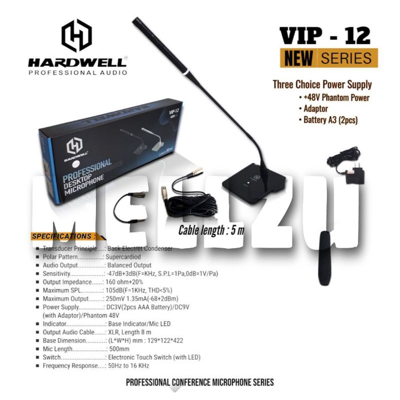 Jual Mic Kabel Conference Hardwell Vip 12 Original Podium - Meja | Shopee Indonesia