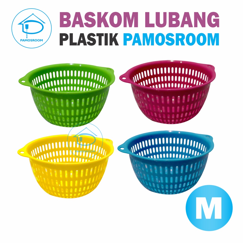 Jual Pamosroom Baskom Lubang Baskom Saringan Sayur Buah Bakul Plastik ...