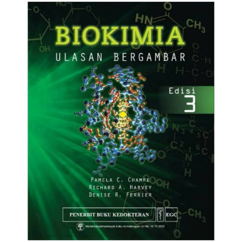 Jual [ Original ] Buku Biokimia Ulasan Bergambar Edisi 3 Pamela Champe ...