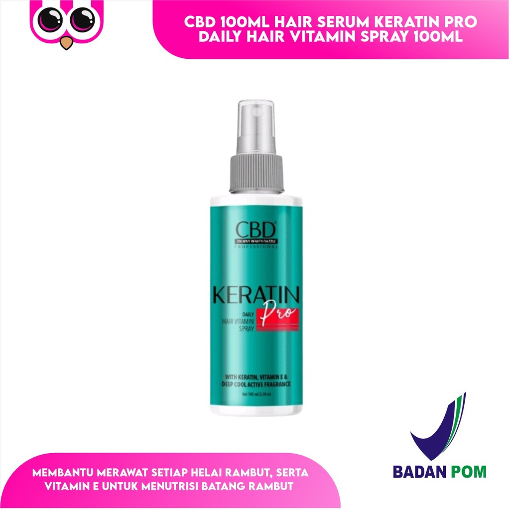 Jual CBD 100ML HAIR SERUM KERATIN PRO DAILY HAIR VITAMIN SPRAY 100ML ...